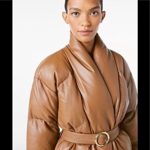 Frame Denim | Jackets & Coats | Frame Wrap Leather Puffer Jacket | Poshmark